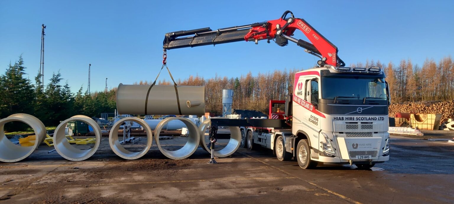 Hiab Hire with Driver Edinburgh, Glasgow, Falkirk