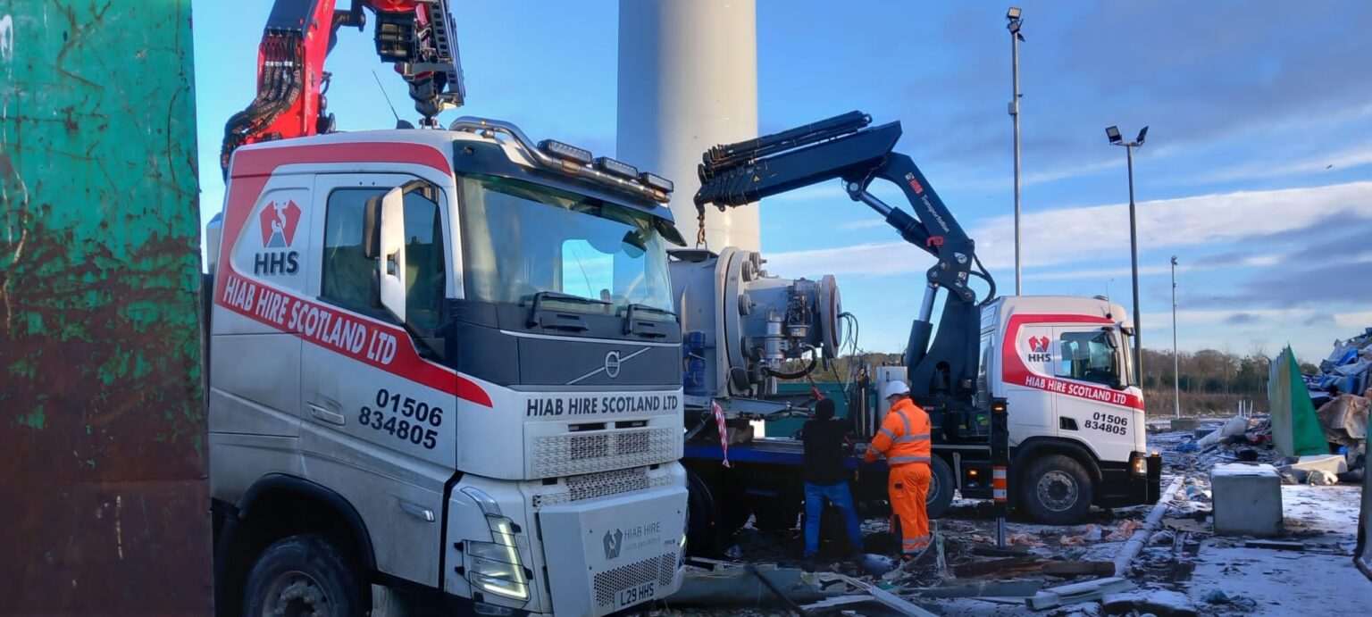 Hiab Hire with Driver Edinburgh, Glasgow, Falkirk